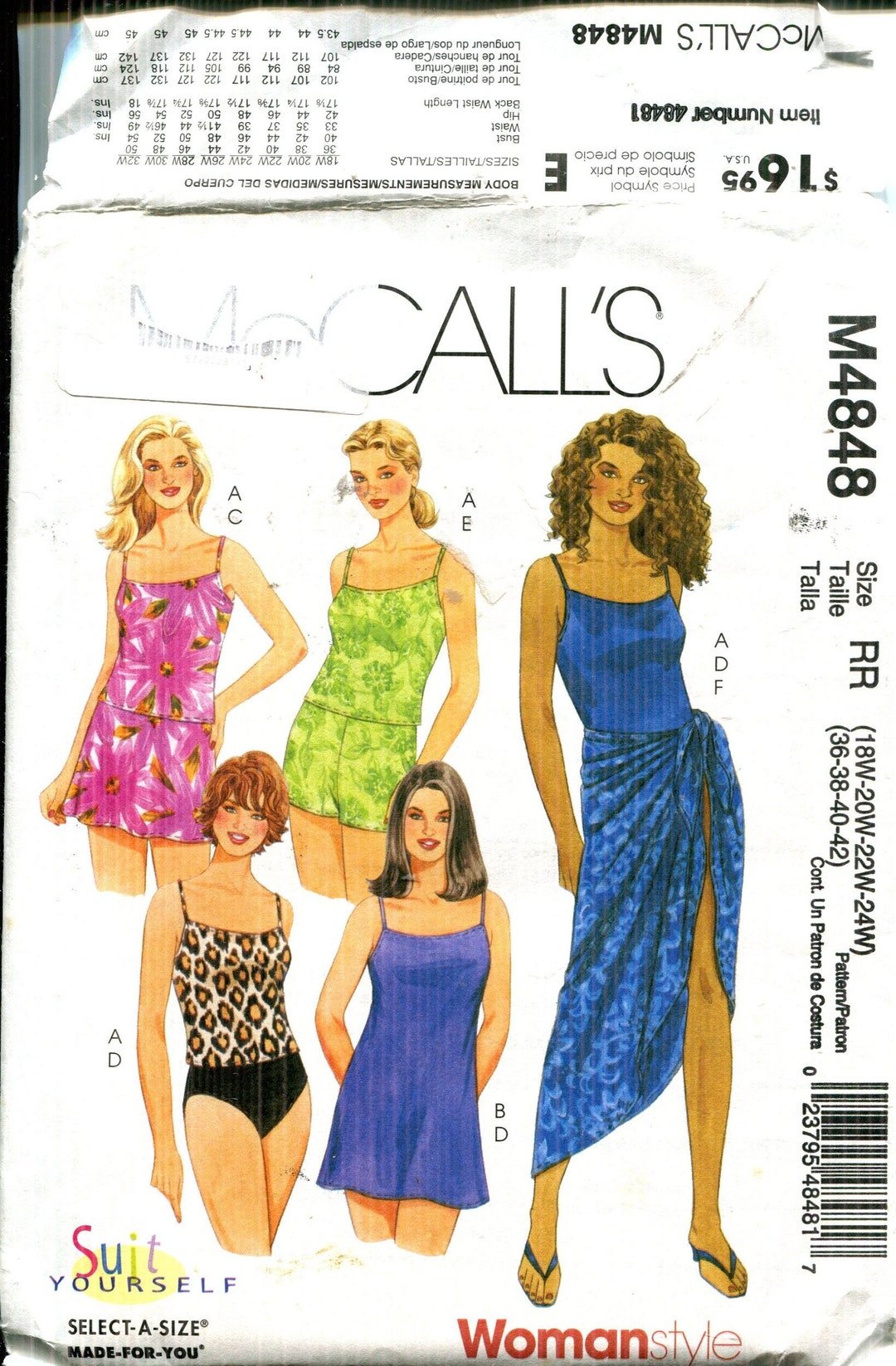 Pattern Women's Tops, Swimdress, Skirt, Briefs, Swimshorts and Sarong ...