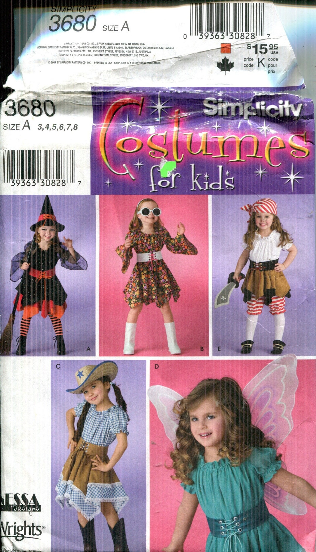 Children Pattern Costumes for Kids ,cowgirl, Tinkerbell Fairy-hippie ...
