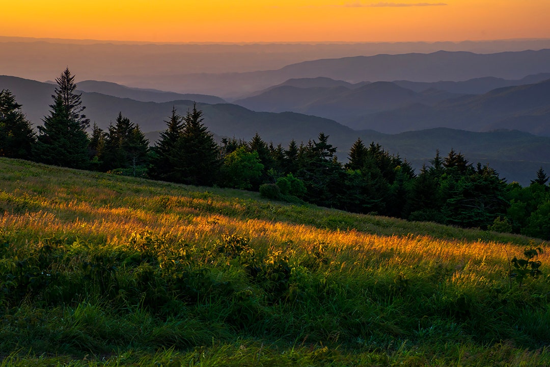 Roan Mountain, Sunset, Appalachian, Appalachia, Blue Ridge, Tennessee ...
