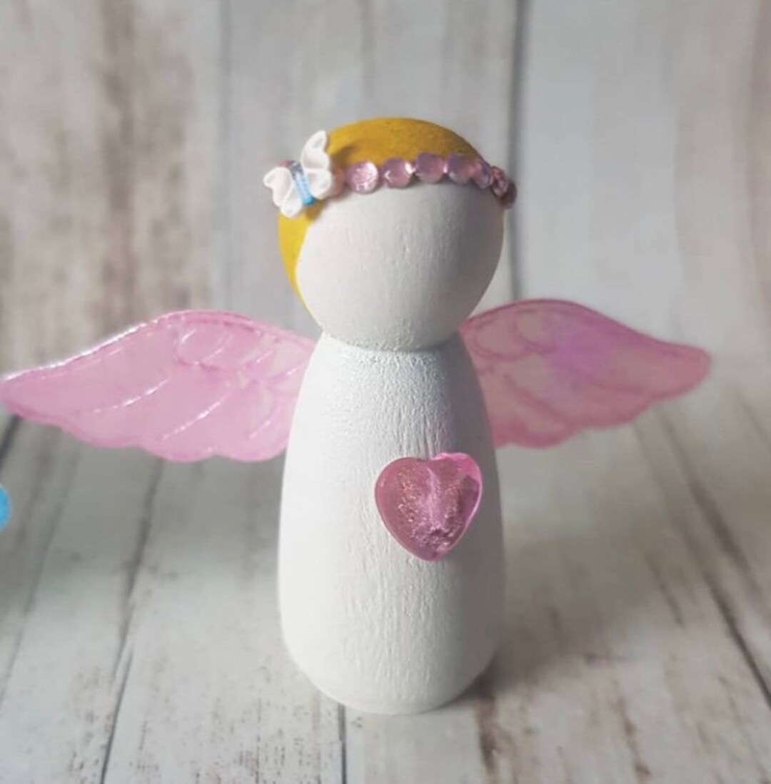 Worry Angel Peg Doll , #pegdolls , Personalised Peg Dolls , School ...