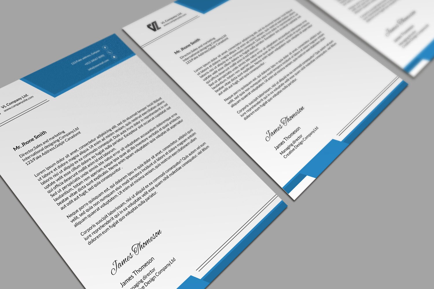 Letterhead Template | Corporate Letterhead, Multipurpose Letterhead ...