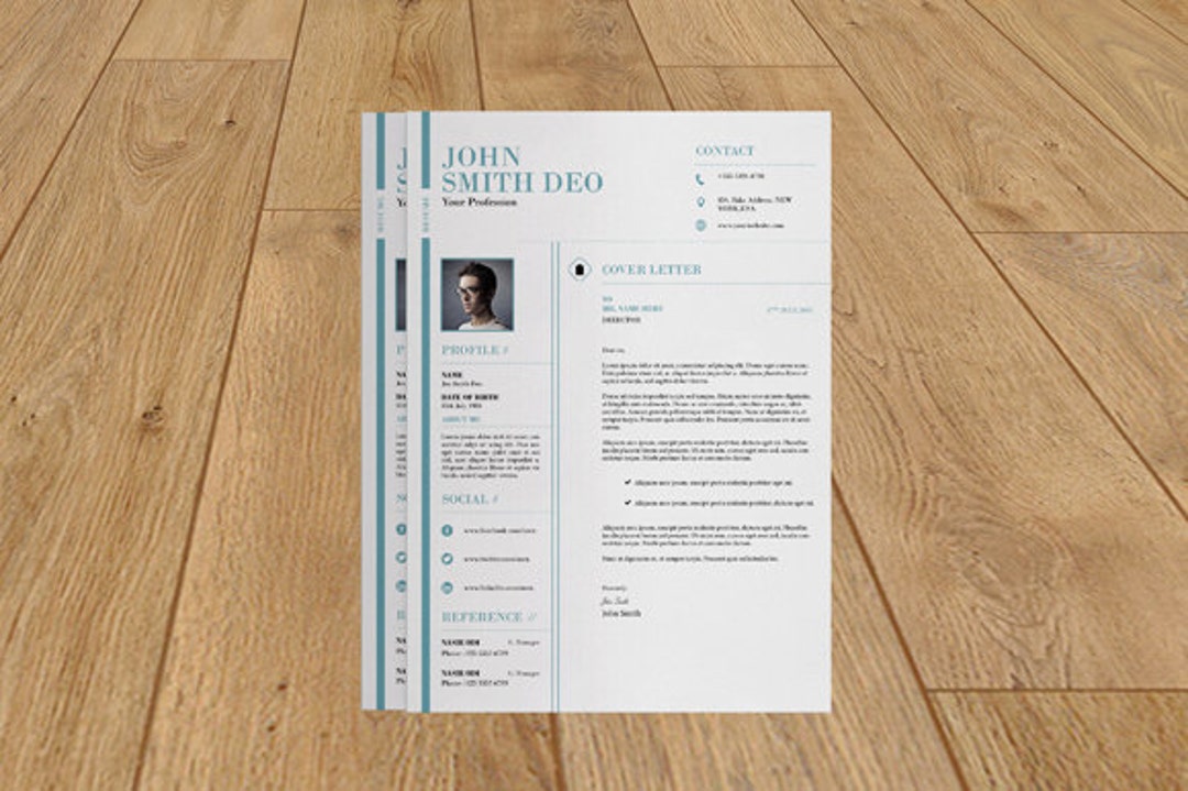 Simple Resume Template | CV Design | Professional Cv Template and Cover ...