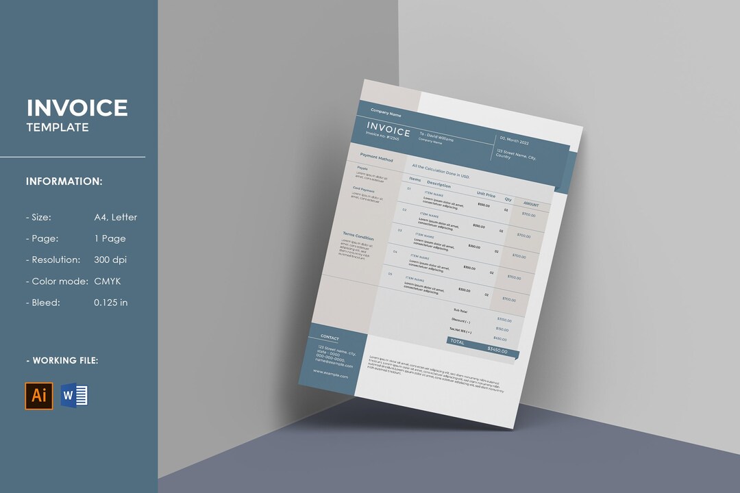 Billing Invoice Template | Business Invoice, Company Invoice Form ...