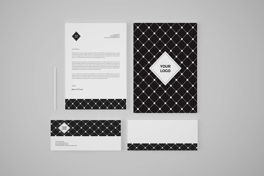 Corporate Stationery Design Template | Brand Identity, Business Card ...