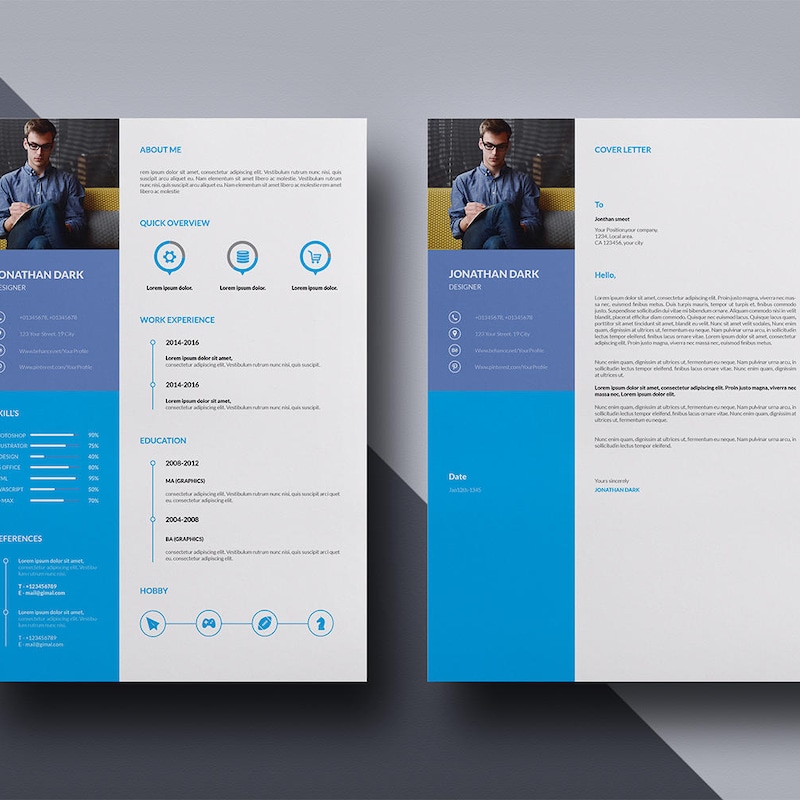 Design One Page Resume - Etsy