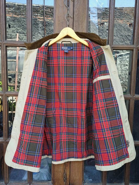 1990s Vintage Polo Ralph Lauren Hunting Coat Jacket M… - Gem