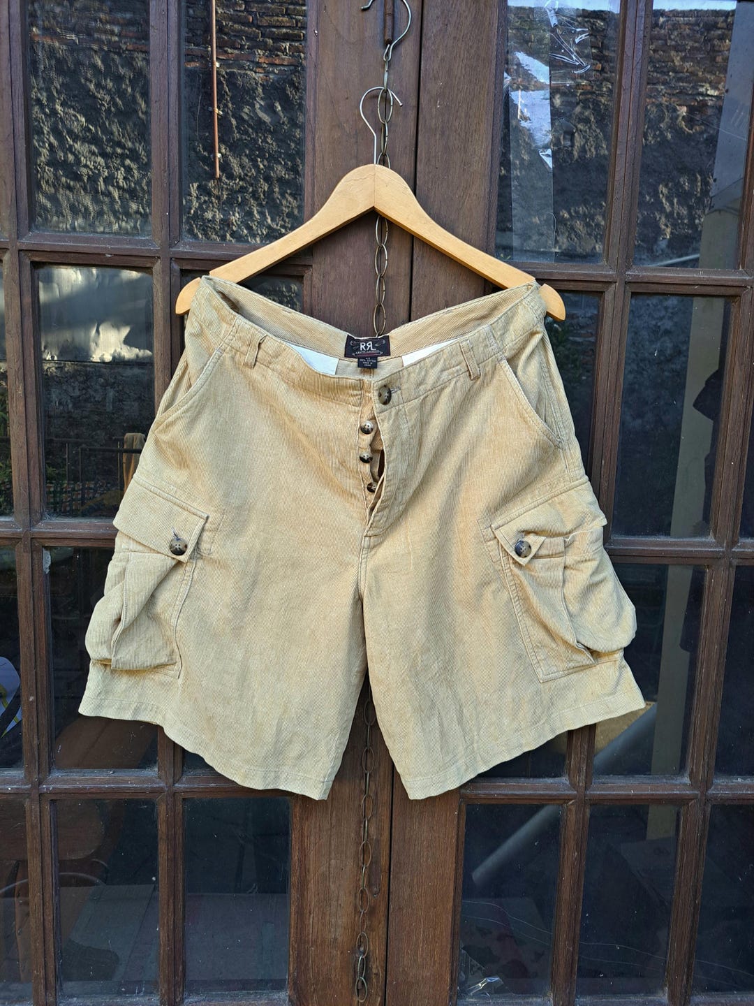 RRL Double Ralph Lauren Curduroy Shorts Cargo Mens Waist 33 - Etsy