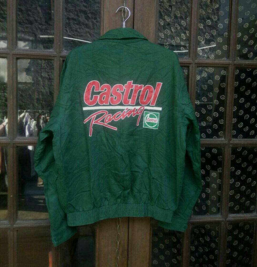 Vintage CASTROL Racing Jacket Denim Mens Large - Etsy