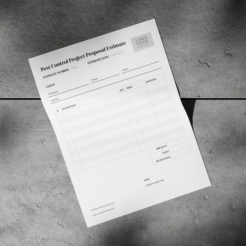 Pest Control Contract Service Agreement Bundle | Contract, Maintenance ...