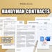 Handyman Contract Service Agreement Bundle | Contract, Maintenance ...
