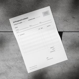 DJ Contract Service Agreement Bundle | Contract, Maintenance, Invoice ...
