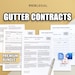 Gutter Installation Contract Service Agreement Bundle | Contract ...