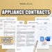 Appliance Repair Contract Service Agreement Bundle | Contract ...