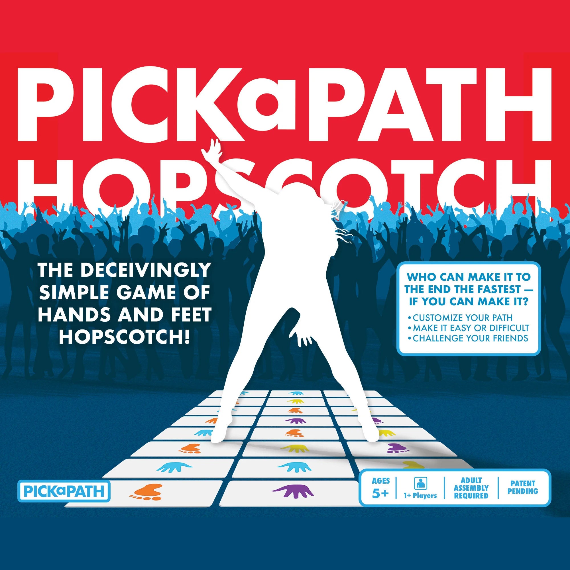 Hands and Feet Hopscotch Game: Family Party Printable (PDF) - Etsy