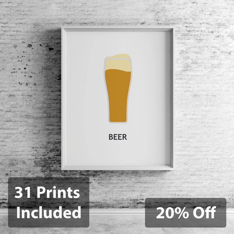 Beer Print - Etsy