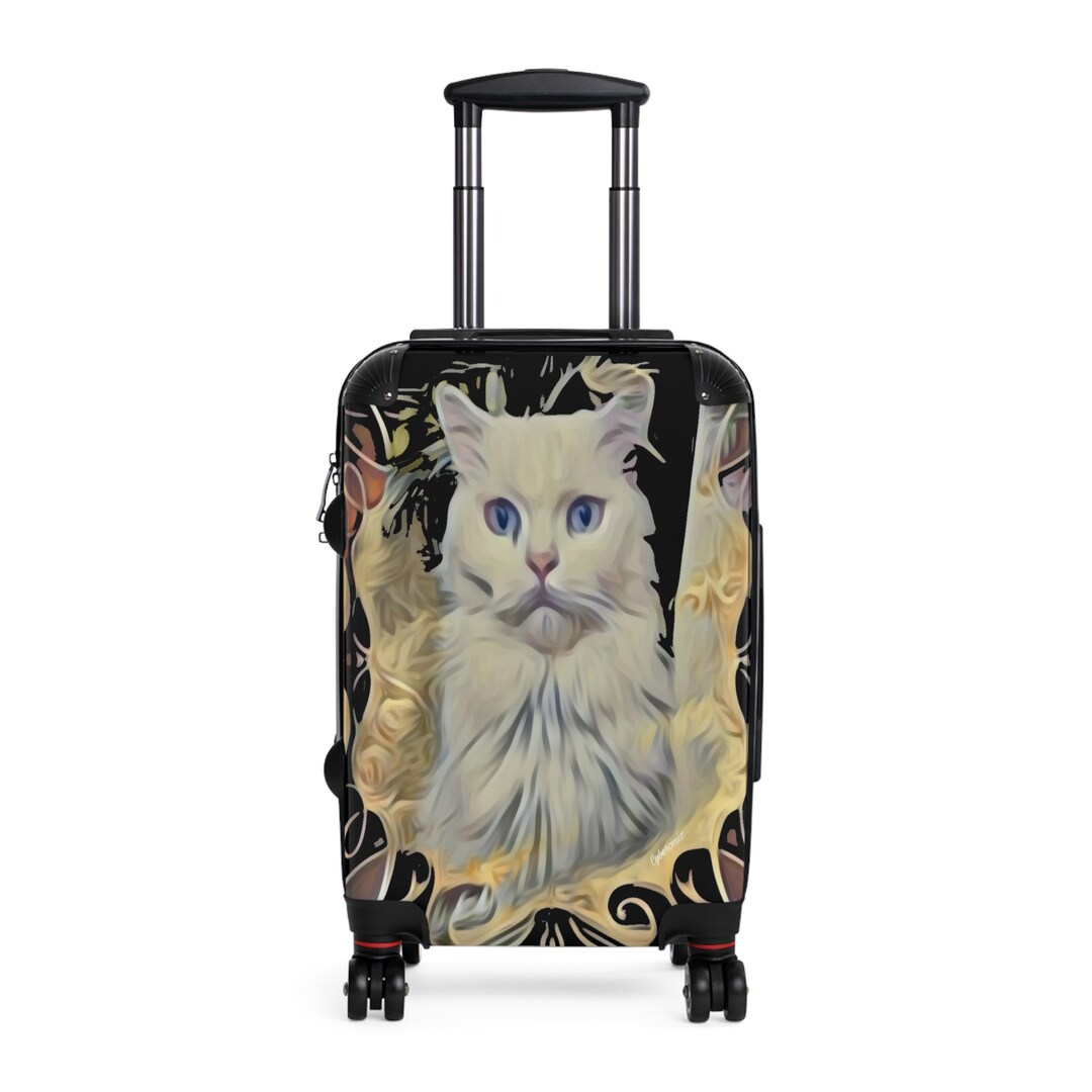 Cabin Suitcase, Cat Lover Suitcase, Cat Design, Suitcase, Carry on ...
