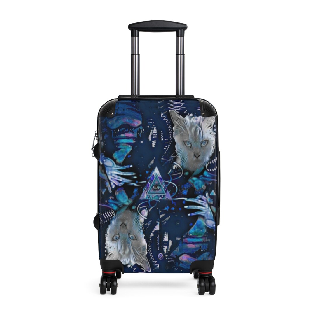 Cabin Suitcase, Cat Lover Suitcase, Cat Design, Suitcase, Carry on ...