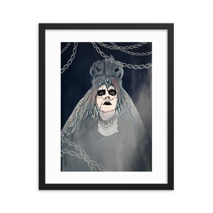 Portrait Framed - Horror, Dark Art, Gothic Art, Creature Monster ...