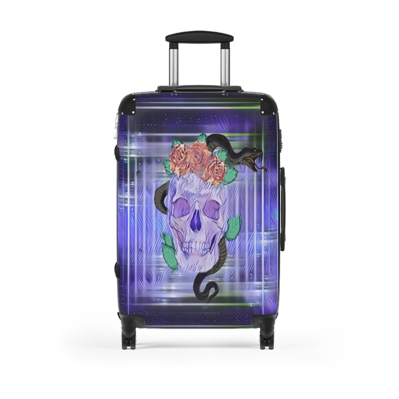 Skull Cabin Suitcase, Skull Luggage, Cabin Suitcase, Suitcase, Carry on ...