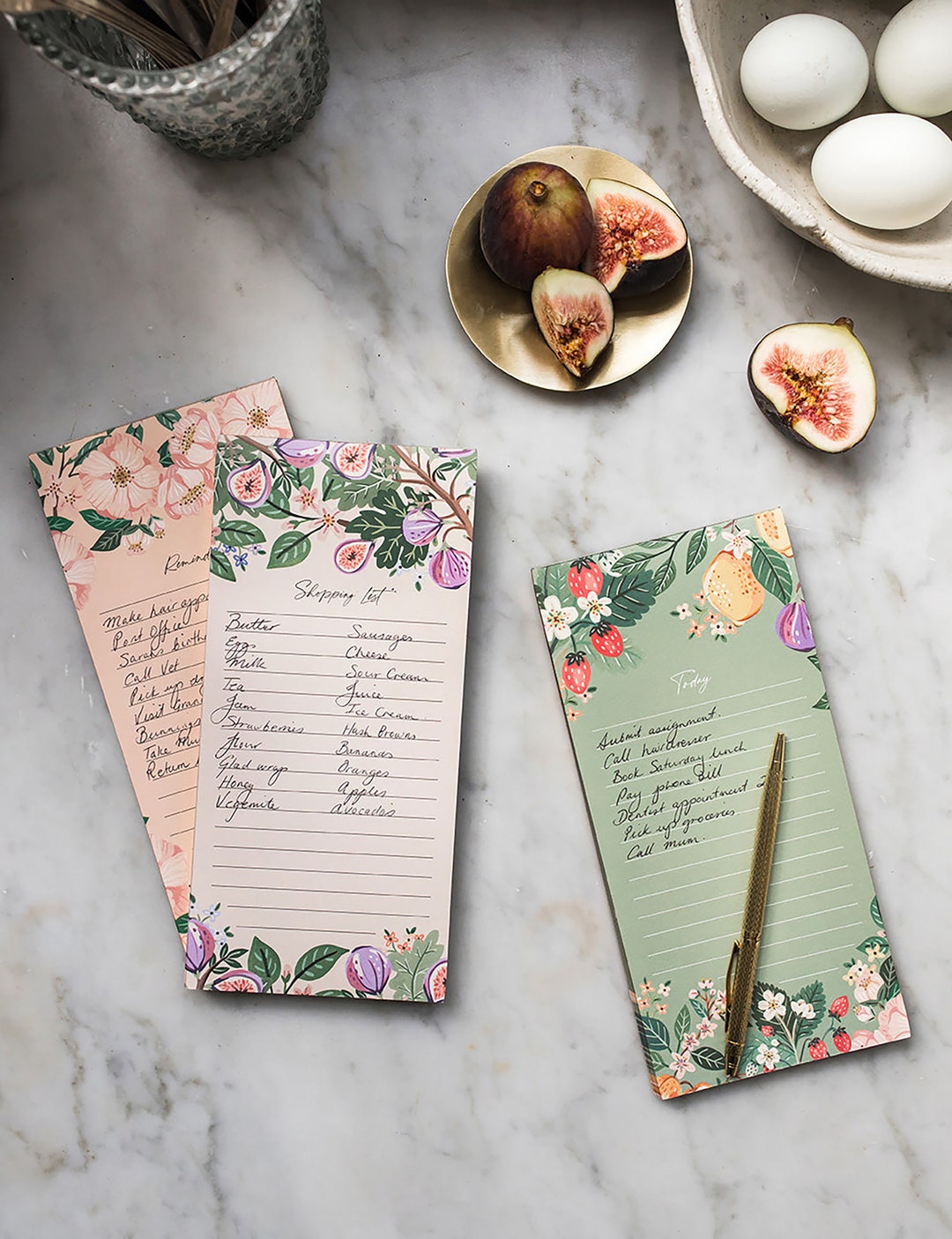 DL Notepad | Gold Edged | Lined | Hoglet&co - Etsy