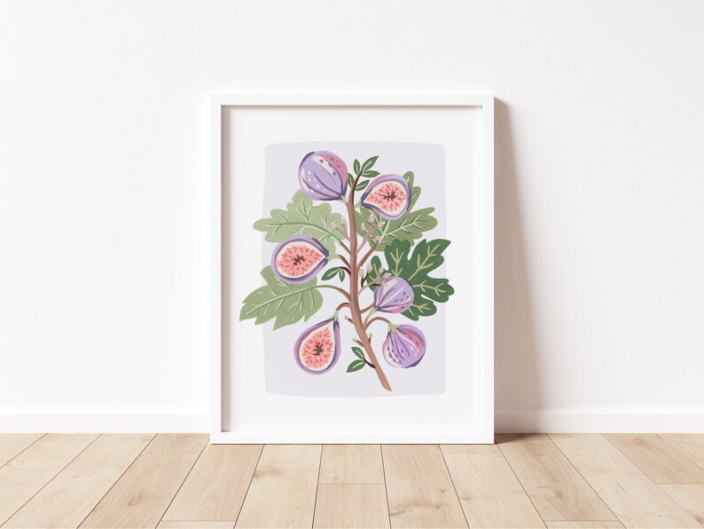 Figs Art Print Botanical Illustration Art Print - Etsy UK