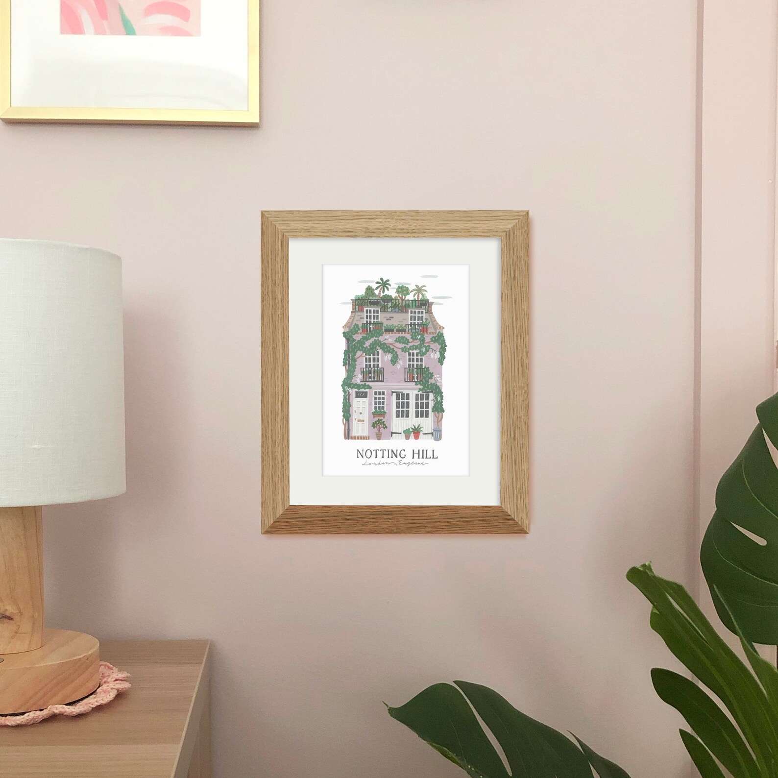 Notting Hill London Art Mini Print Illustrated Art Print - Etsy