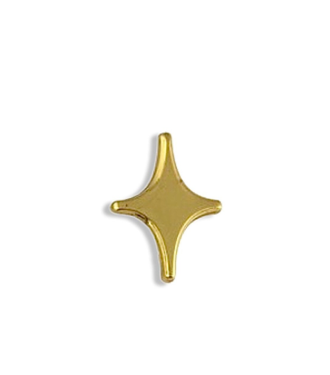 Gold Sparkle Pin Small Star Lapel Pin Tiny Tattoo Flash Silhouette ...