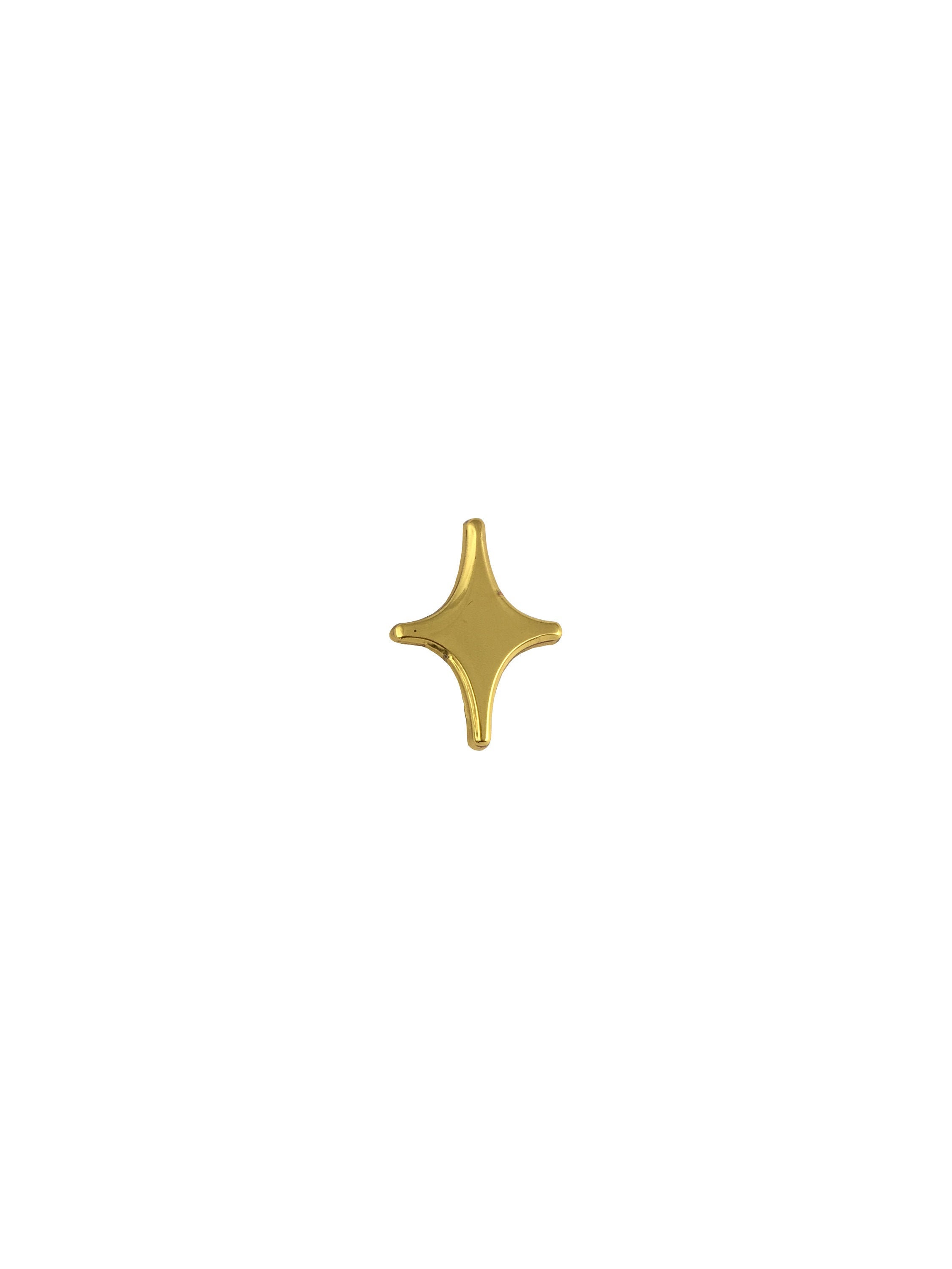 Gold Sparkle Pin SMALL Star Lapel Pin Tiny Tattoo Flash Collab - Etsy