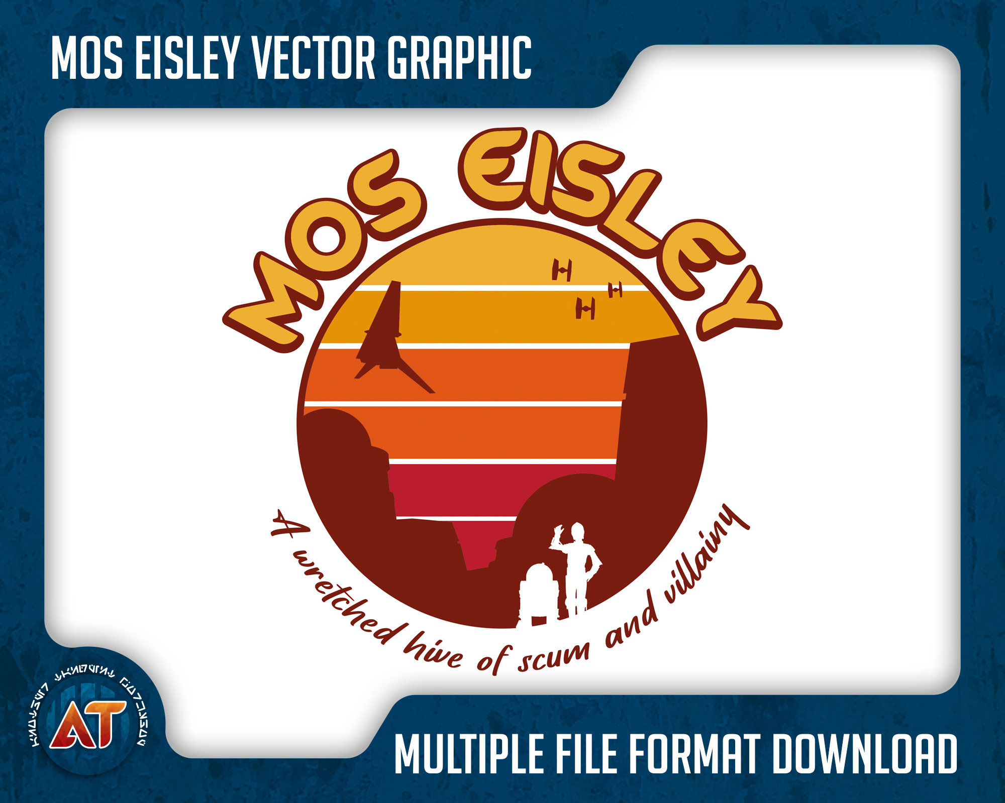 Star Wars Inspired Mos Eisley Vector Graphic Download - Etsy