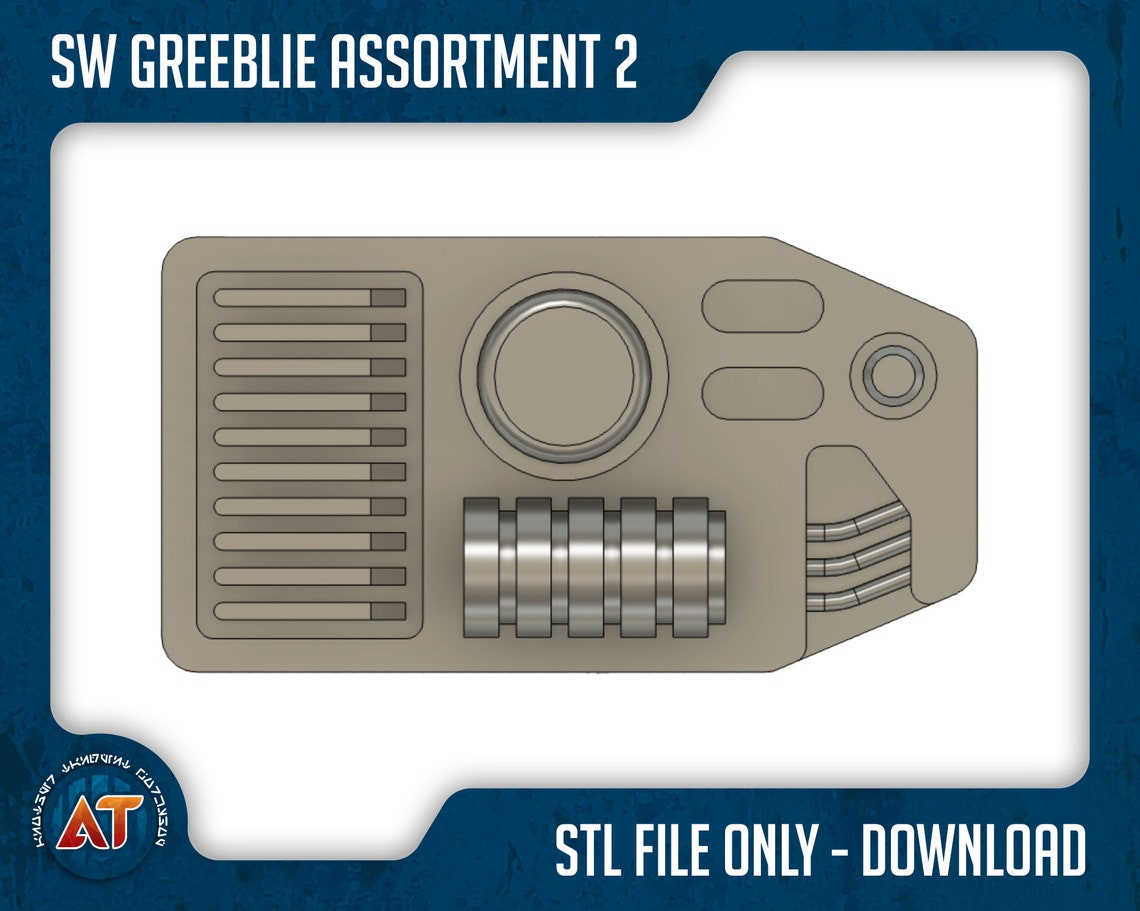 Star Wars Inspired Greeblie Assortment 2 3D Printable STL - Etsy
