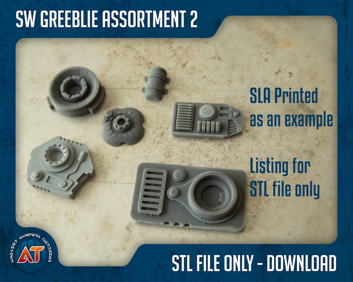 Star Wars Inspired Greeblie Assortment 2 3D Printable STL - Etsy