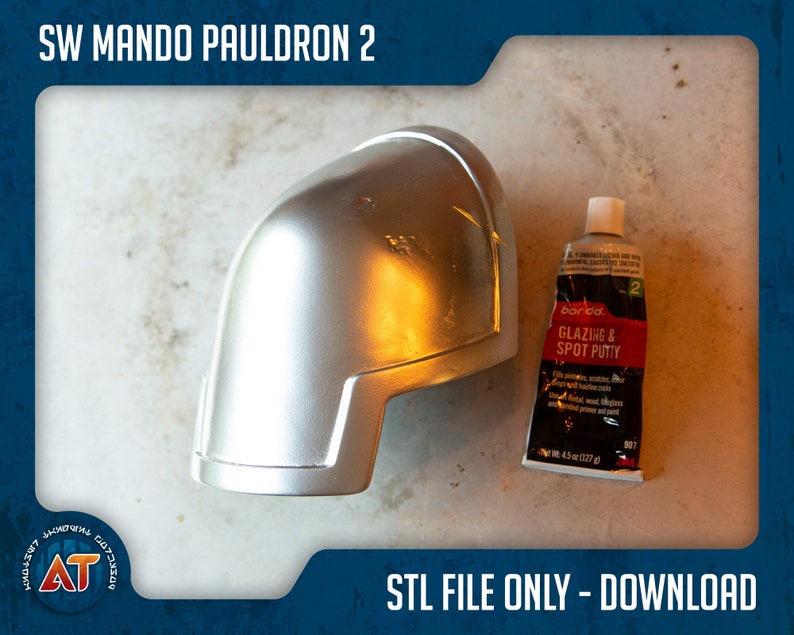 Star Wars Inspired Mando Shoulder Pauldron 2 3D Printable STL - Etsy