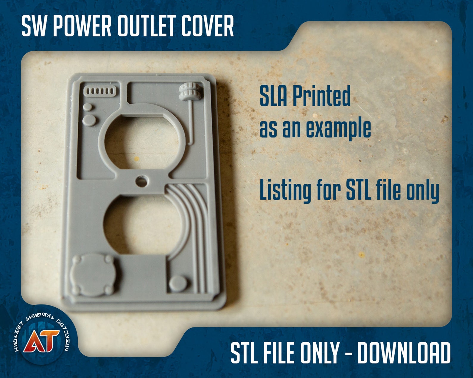 Star Wars Inspired Power Outlet Cover - 3D Printable STL File - Etsy