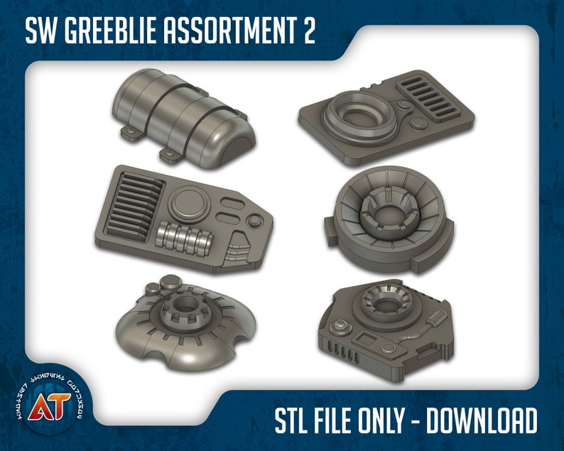 Star Wars Inspired Greeblie Assortment 2 3D Printable STL - Etsy