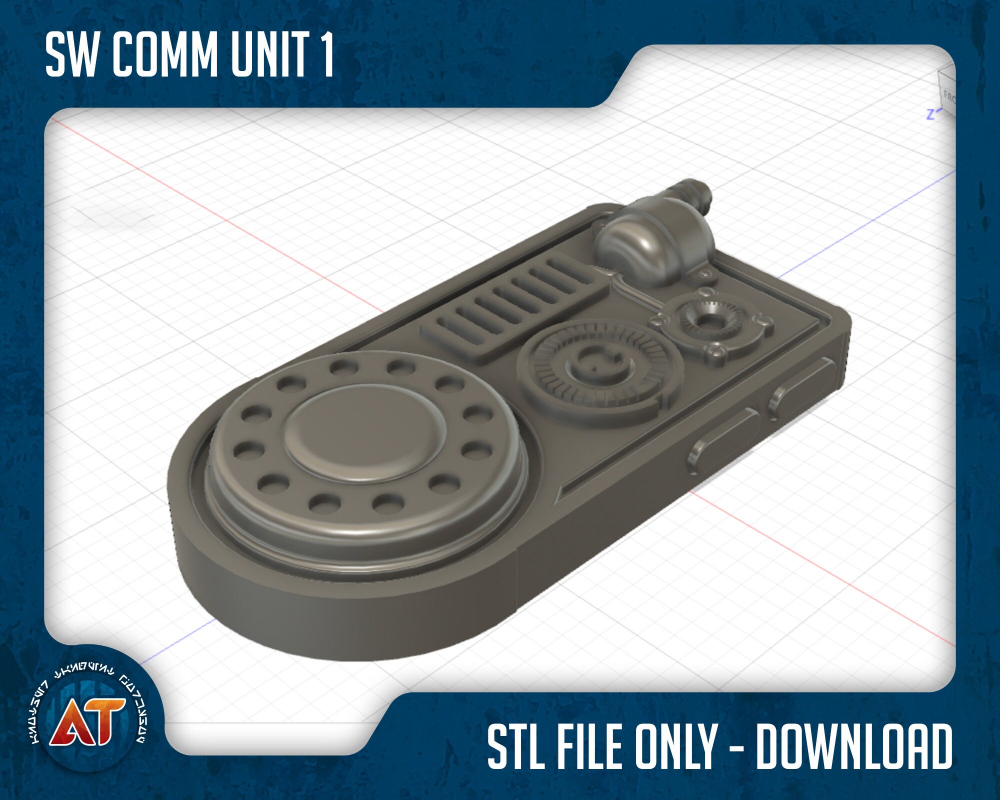 Star Wars Inspired Comm Unit 3D Printable STL File - Etsy