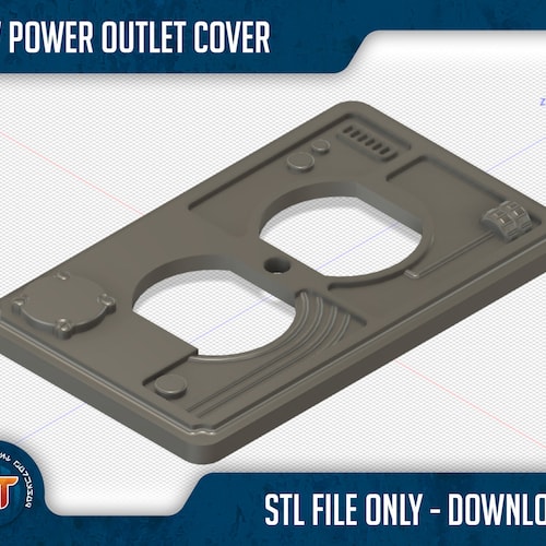 Star Wars Inspired Power Outlet Cover 3D Printable STL File - Etsy