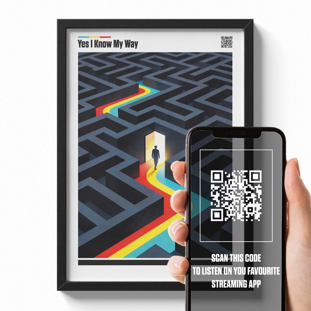 Poster Inspired by "yes I Know My Way" by Pino Daniele – Modern Minimal ...