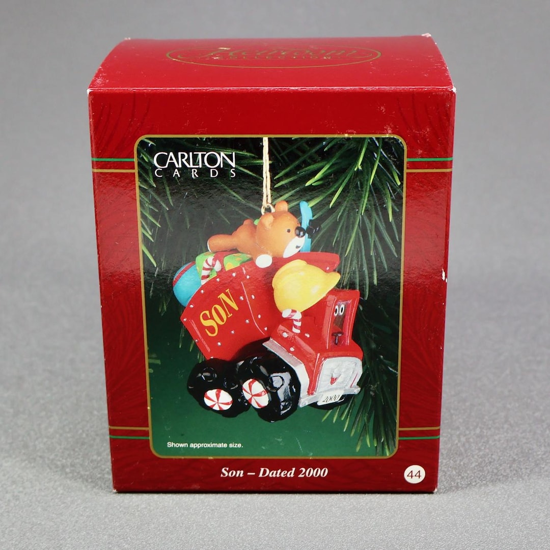 Carlton Cards 2000 Son Dump Truck Teddy Bear Ornament CXOR-047C - Etsy