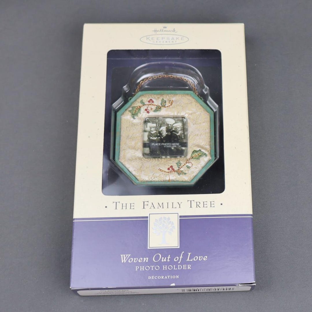 Hallmark 2003 the Family Tree Woven Out of Love Photo Holder Ornament ...