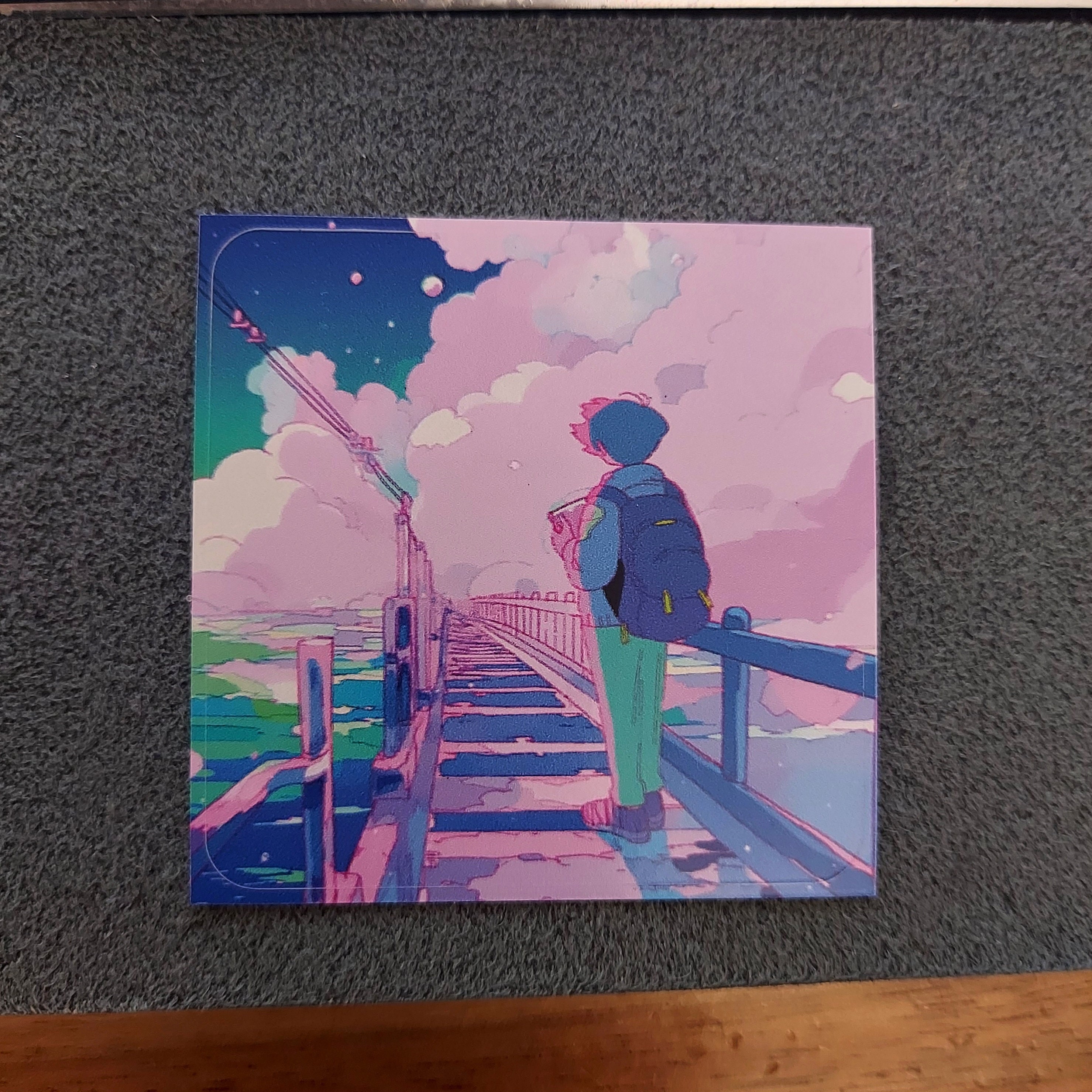 Vaporwave Scene Vinyl Sticker - Etsy