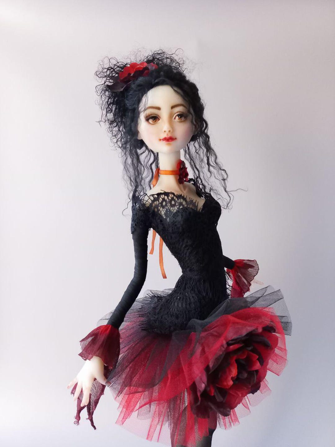 Art Doll Ballerina Artist Author Doll OOAK Interior Realistic ...