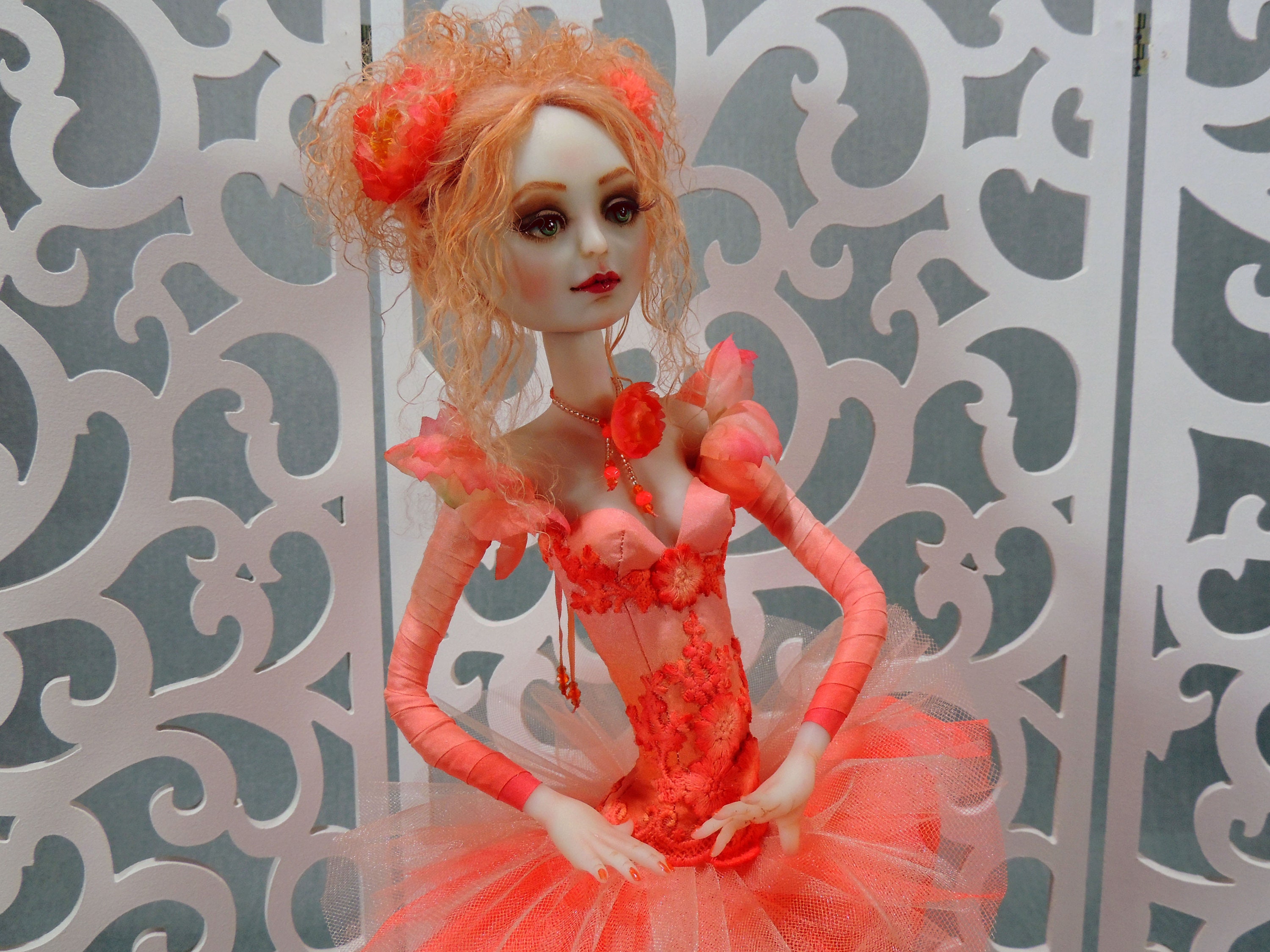 Art Doll Ballerina Artist Author Doll OOAK Interior Realistic ...