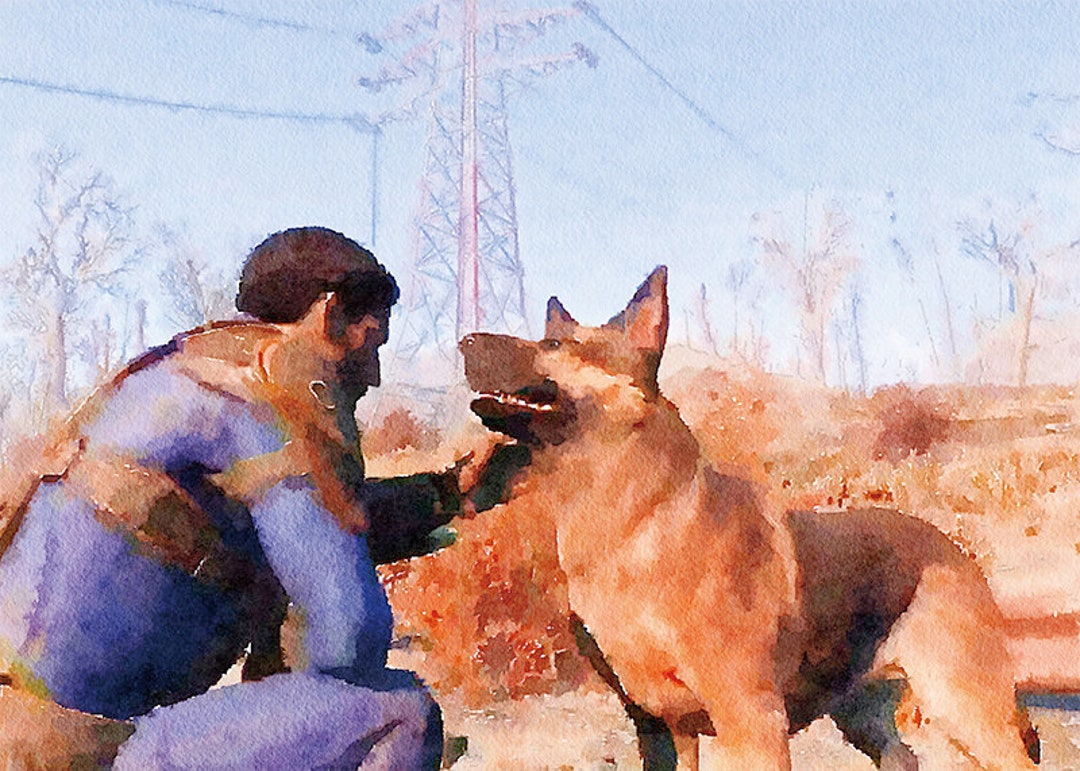 Fallout Game Art, Digital Poster , Watercolor Poster, Walle Art, Video ...