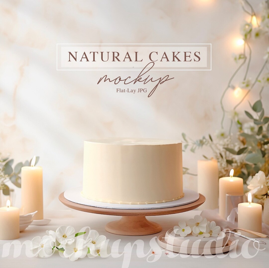 Acrylic Cake Topper Mock-up, Birthday Cake Topper Mockup, Wedding Cake ...