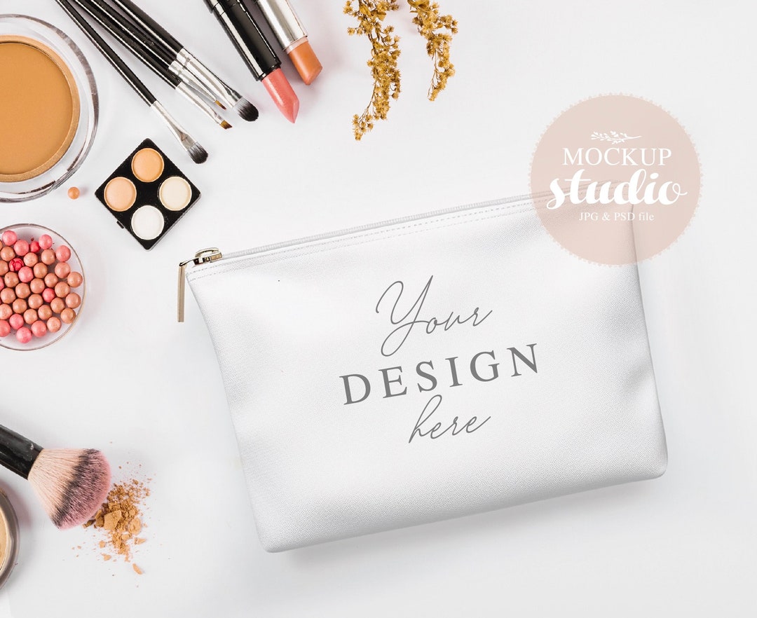 Make-up Pouch Mockup, PSD Mockup, Accessory Pouch Mockup, Make-up Bag ...