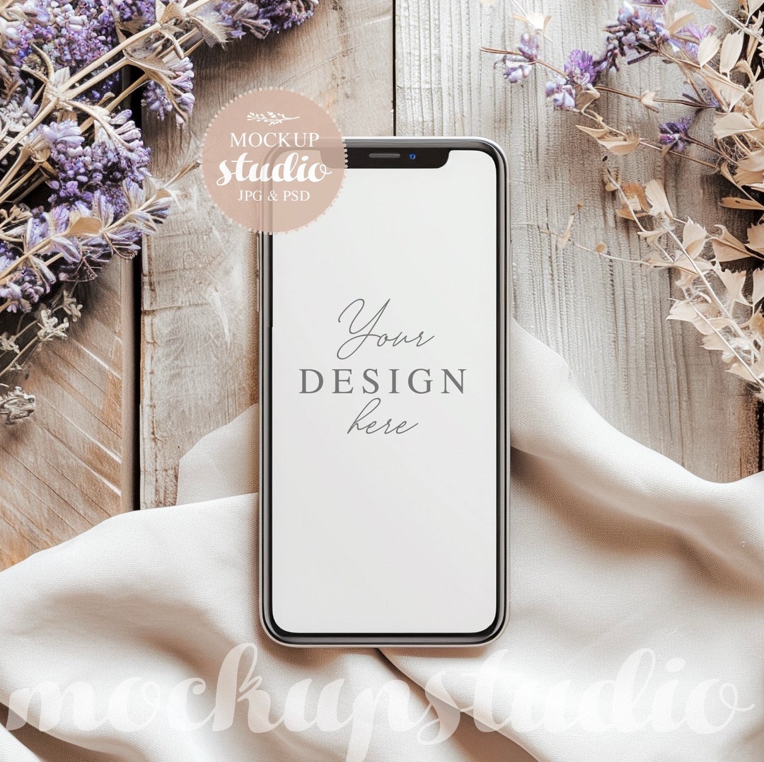 Elegant iPhone Screen E-invite Mockup, Digital Invitation Display ...