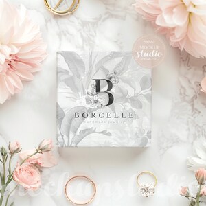 Square Jewelry Box Mockup | White Gift Box, Editable PSD Template - Etsy