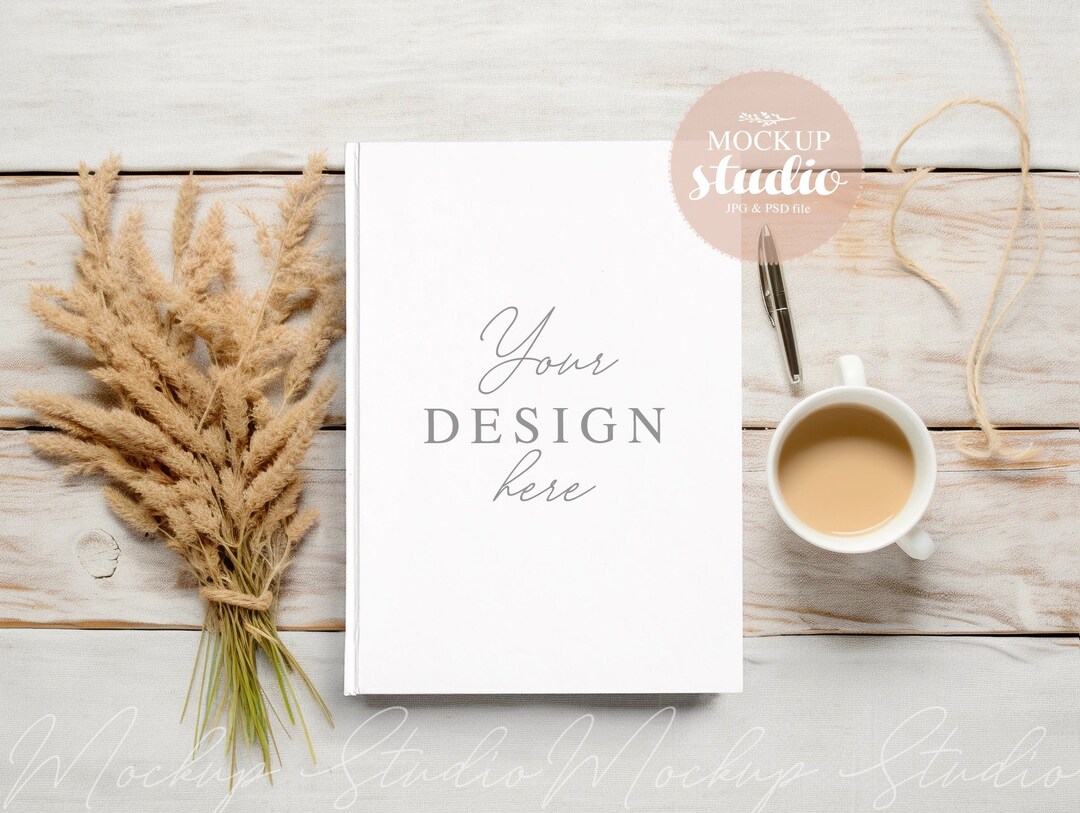 Notebook Mockup Minimalist, PSD Smart Object Mockup, Journal Mock Up ...