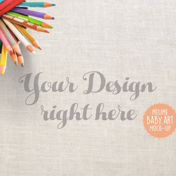 Colored Pencils Mockup - Etsy