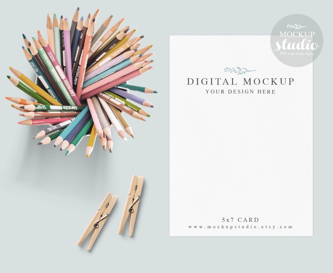 Kids Mockup, Back to School Mockup, Colorful Pencil Background Mockup ...